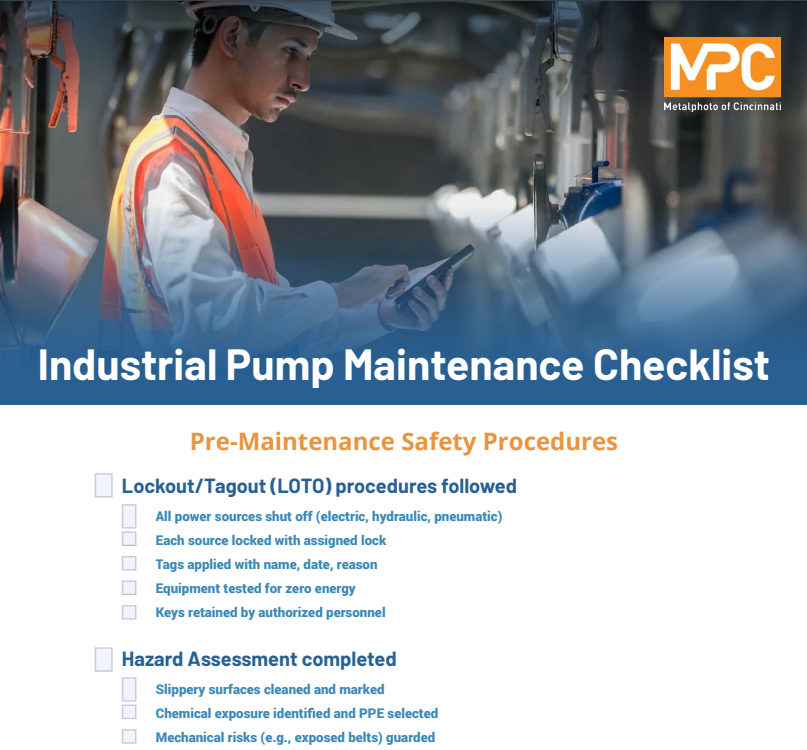 Industrial Pump Maintenance Checklist (Free PDF Download)